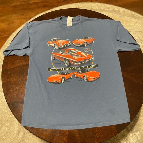 Vintage | Shirts | Vintage 9s Chevy Chevrolet Corvette Classics Muscle ...